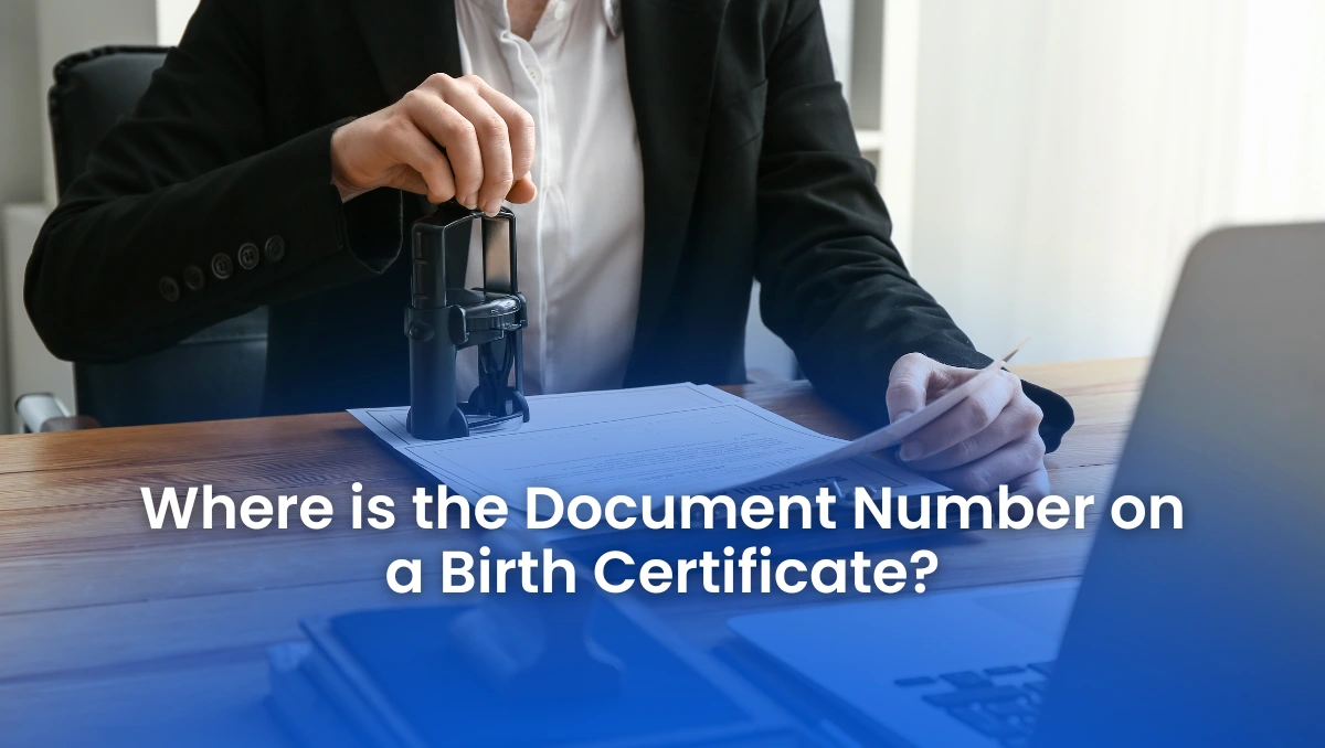 Where is the Document Number on a Birth Certificate?